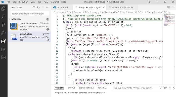 Hướng dẫn tính năng Visual LISP Editor trong phần mềm CAD enjiCAD